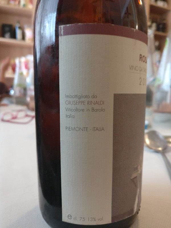 Giuseppe Rinaldi – Rosae 2008 – VITE DI VINO