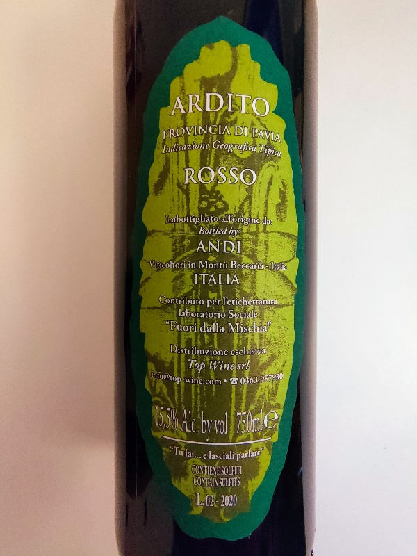 Fausto Andi – Ardito 2017 – VITE DI VINO